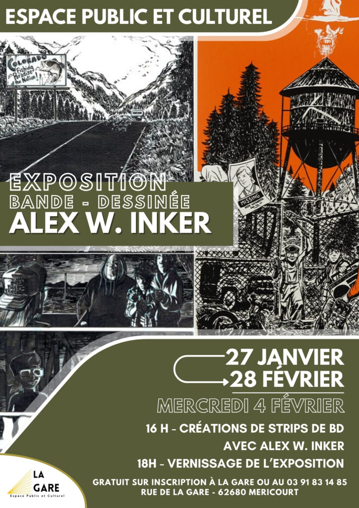 Exposition Alex W. Inker à La Gare – Ville de Méricourt